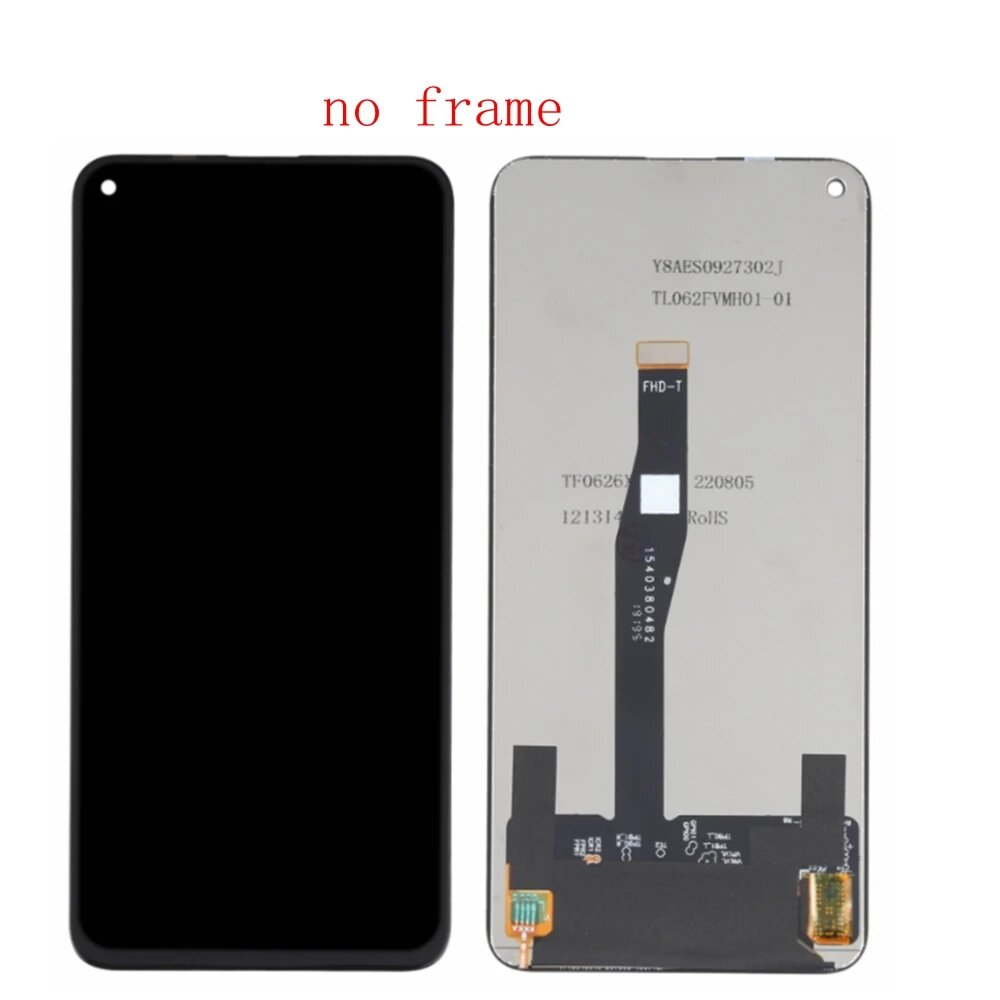 Дисплей Huawei Nova 5t с синей рамкой в сборе