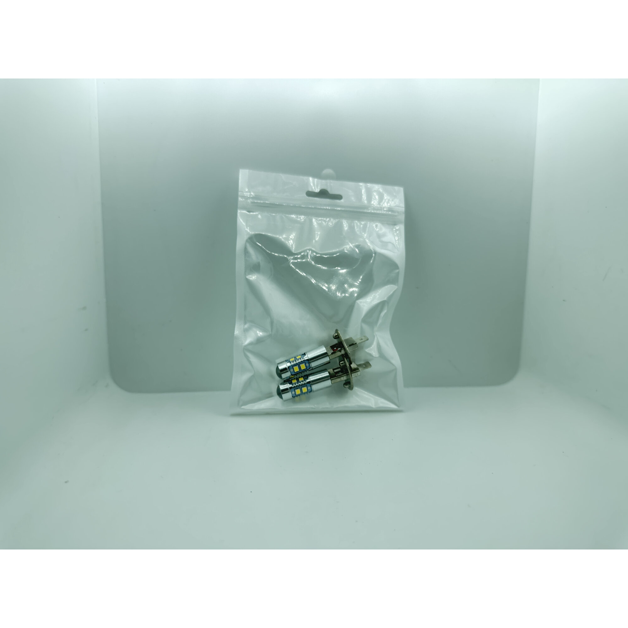 2x LED-лампы H1 для автомобильных фар и противотуманок, 6000K белый свет