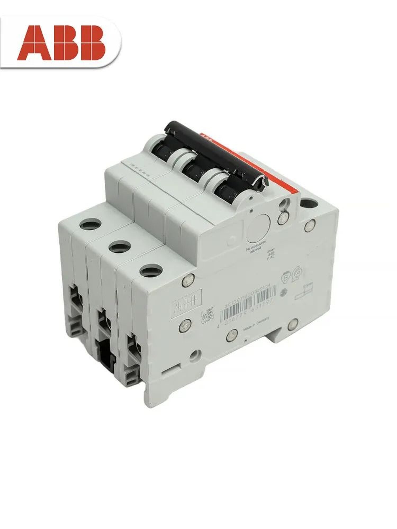 Автоматический выключатель ABB SH203L, 3P, 10A, тип C, 4,5кА