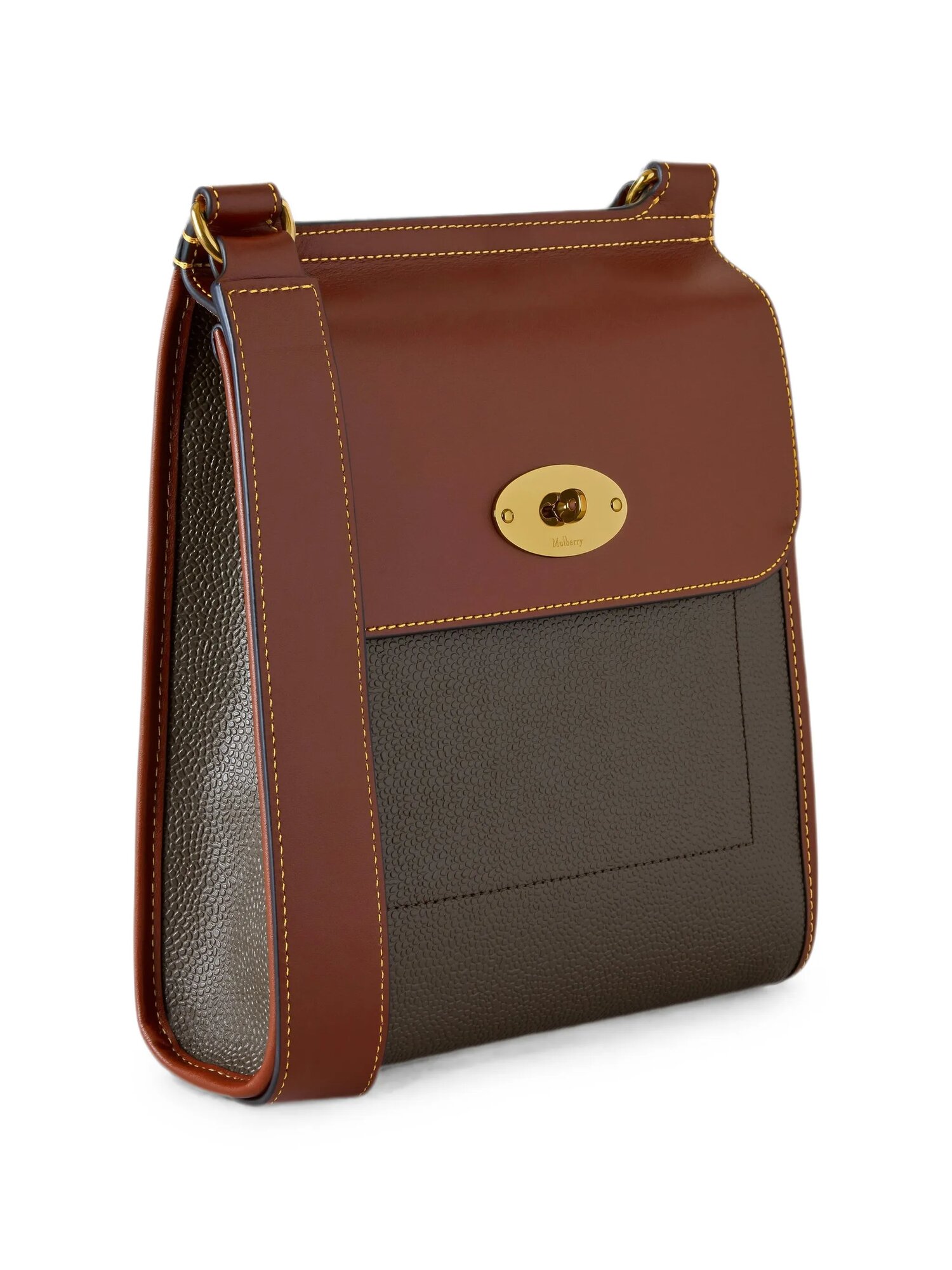 Сумка Mulberry Antony grained-texture messenger bag — фото 1