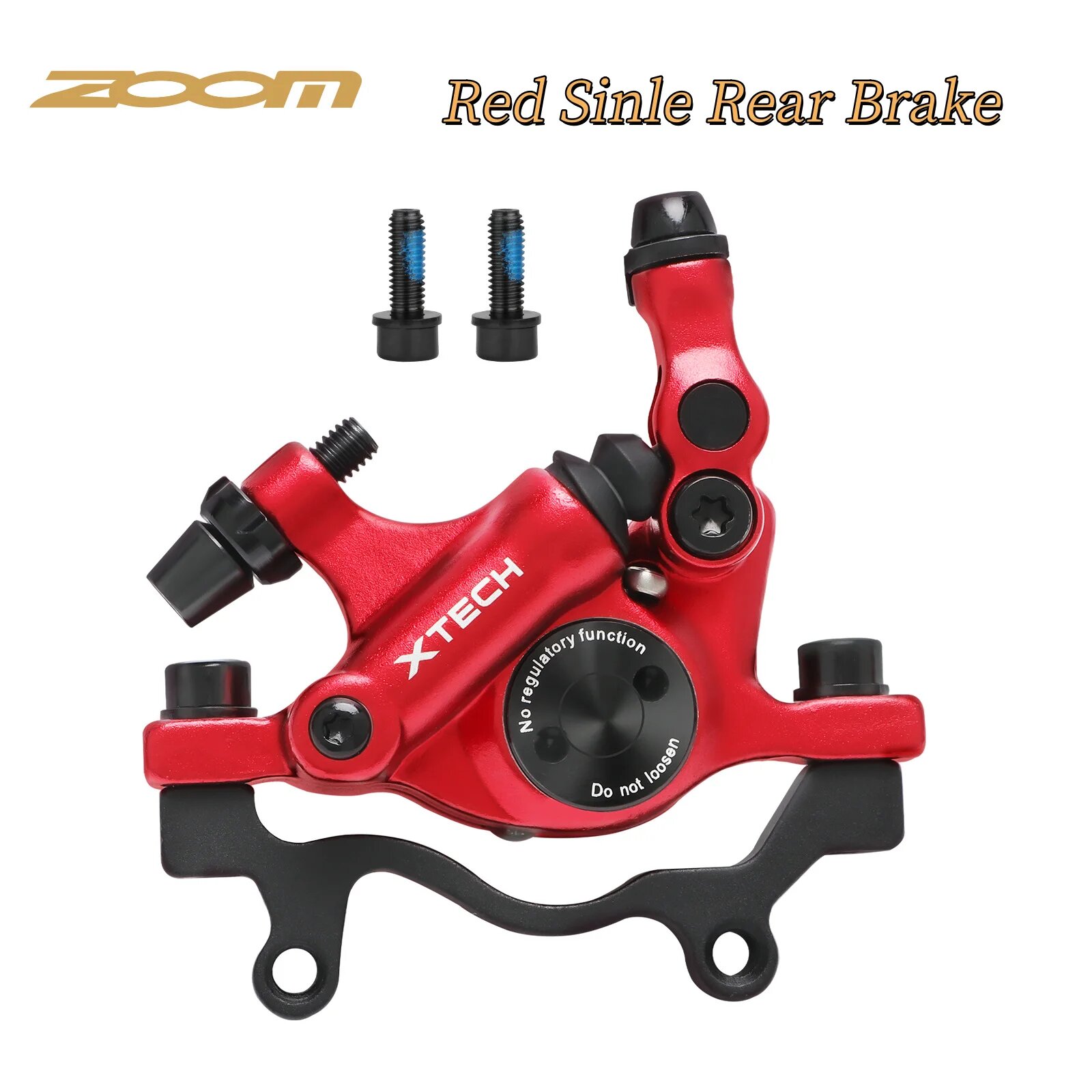 ZOOM XTECH HB100 Гидравлические Тормозные Калиперы MTB 160 мм Черно-красные Красный, Red rear