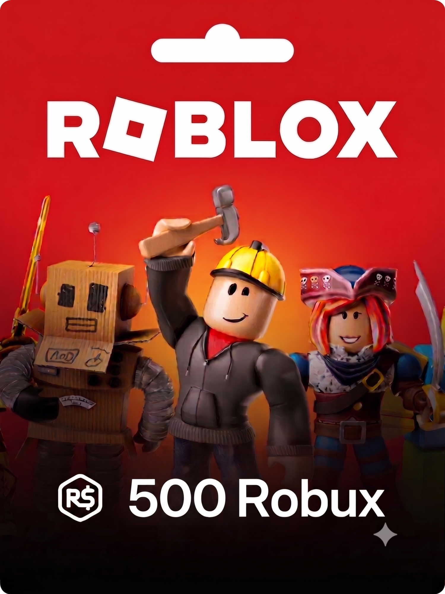 Пополнение счета Roblox на 500 Robux
