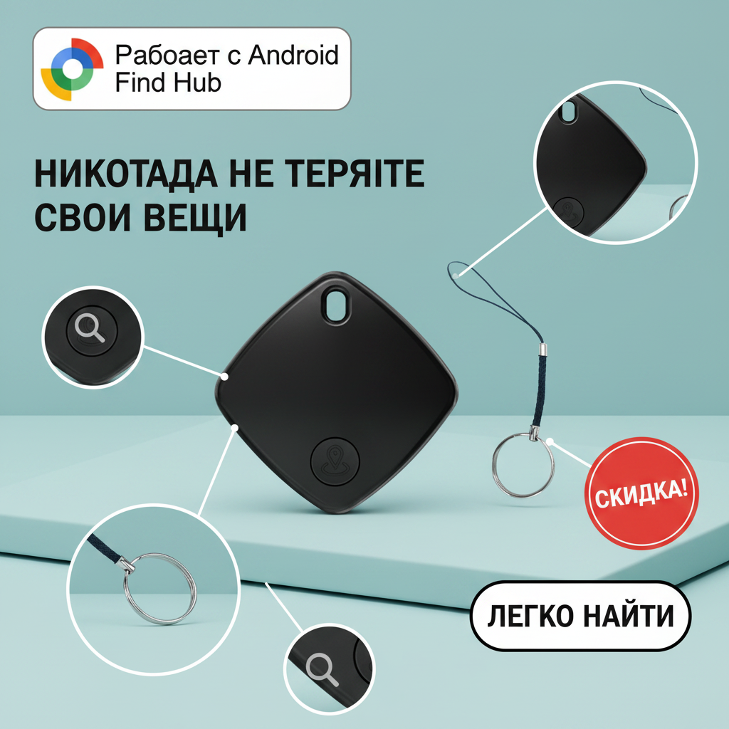 GPS-трекер TPBUFF Google Smart, Bluetooth, водостойкий, для Android