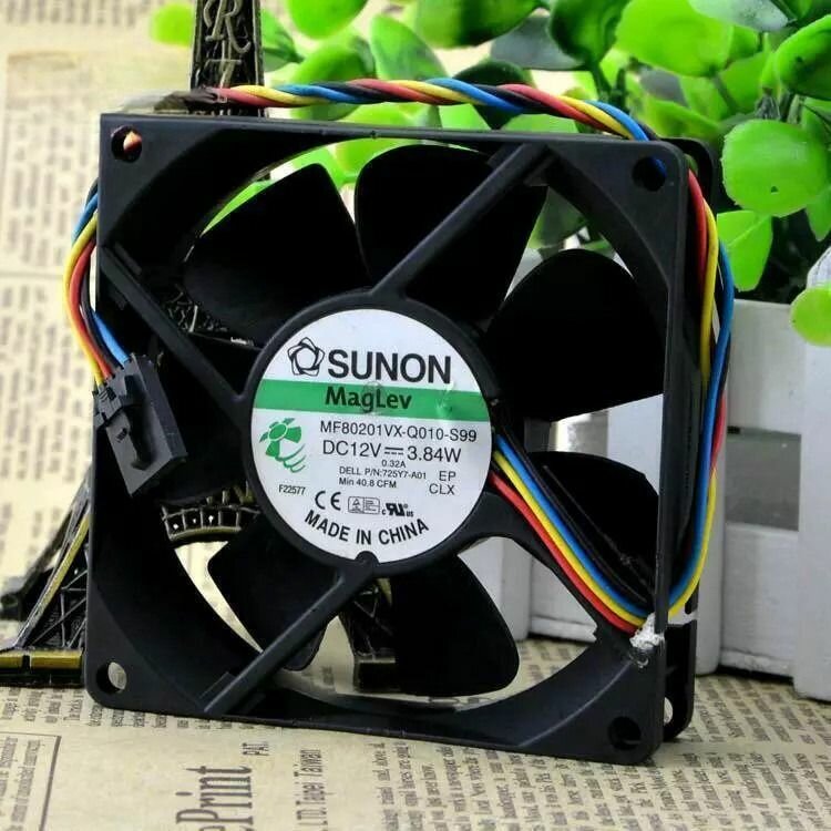 SUNON MF80201VX-Q010-S99 12V 3.84W 8020 8 см 4 провода вентиляторы -