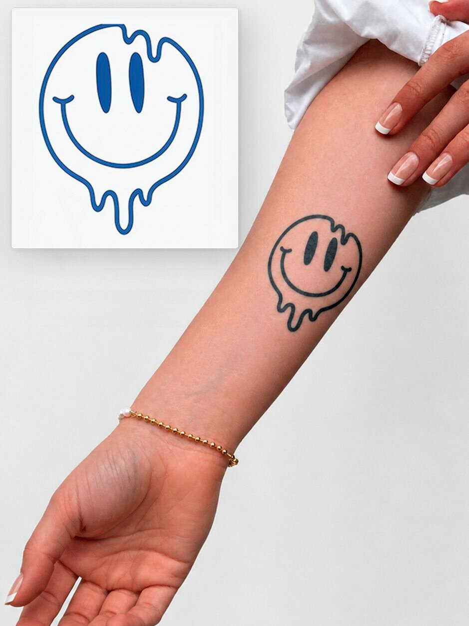 Tattoo'шки Временные тату без пленки (темнеют через 24 часа) 5*5см татуировки наклейки темнеющие 5х5 см