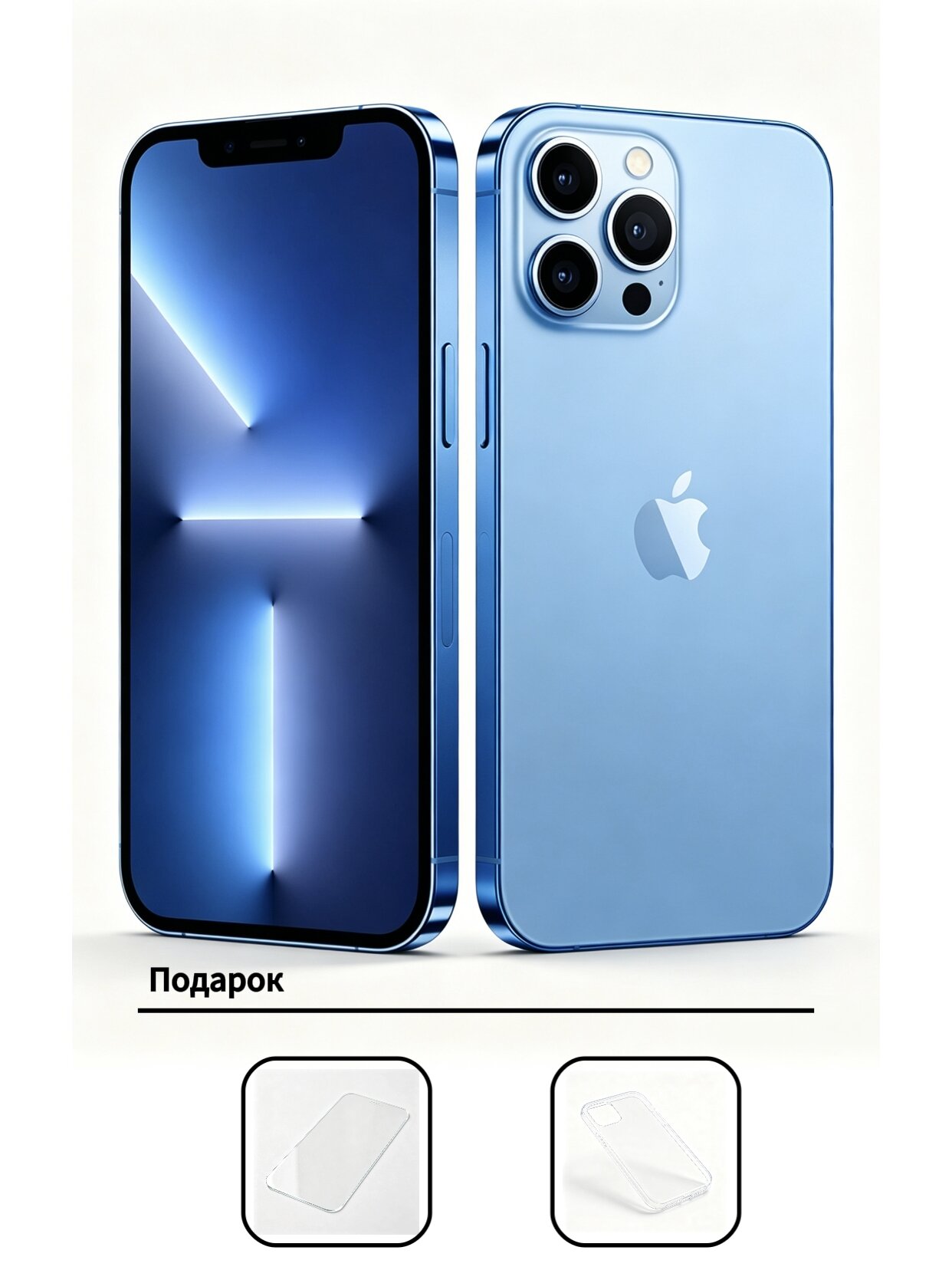 Apple Смартфон iPhone 13 Pro max 512 ГБ голубой, Dual nano SIM, 6.7" OLED, батарея долго держит заряд, Подлинник Новый
