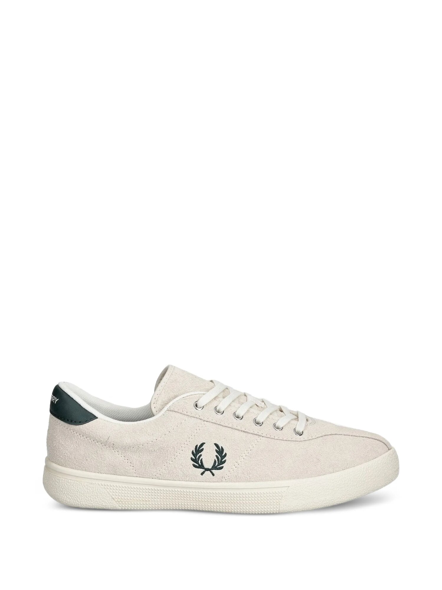 Кроссовки Suede logo-embroidered sneakers