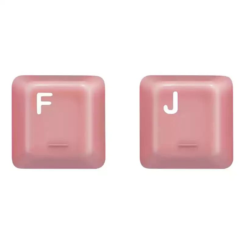 Керамические Кейкапы Attackfox F J Cherry Profile 2шт Pink White I