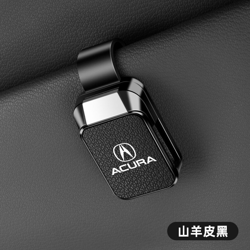 Автомобильный держатель для солнцезащитных очков Acura Y001 для моделей RDX NSX MDX CDX, премиальная кожа козы черный