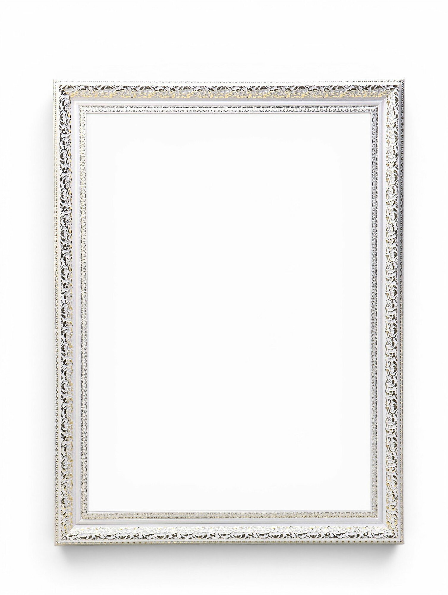 Рама для картин и зеркал Elegance de Lumi, 50x70 см, пластик, белая с золотом