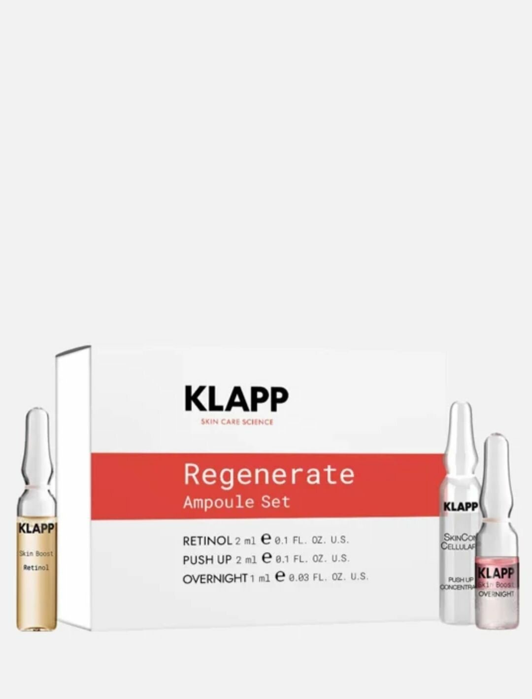 Ампулы для лица KLAPP SKIN CARE SCIENCE regenerate ampoule set