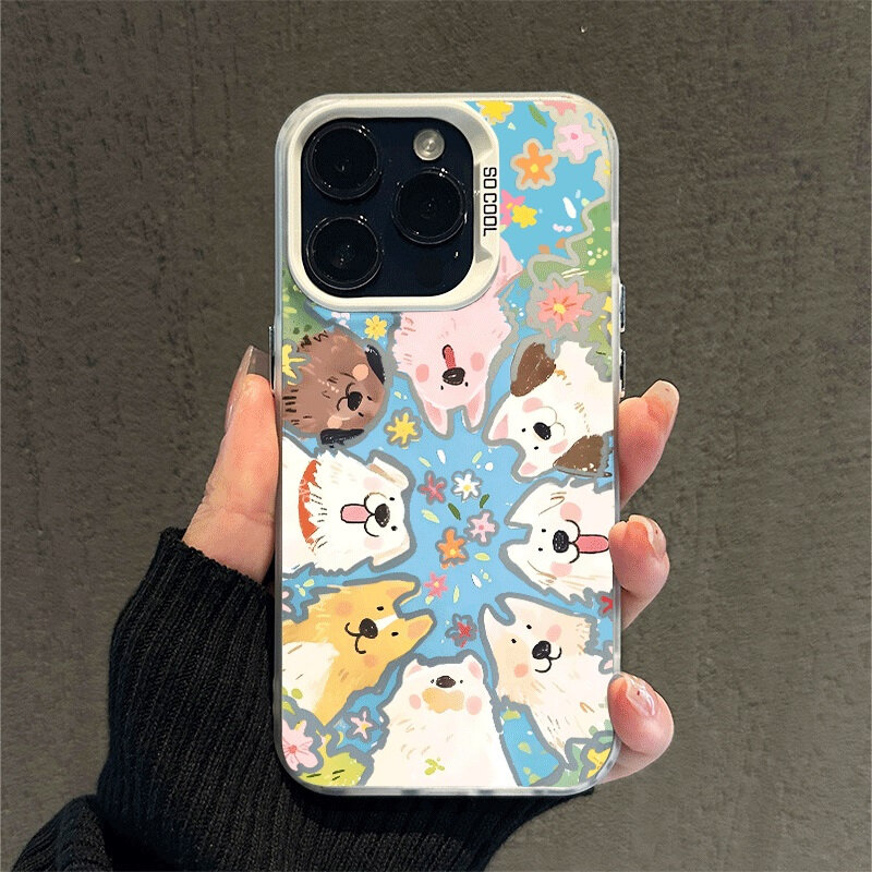 Чехол для смартфона модели 15 Plus с рисунком собаки, цвет: микс 3