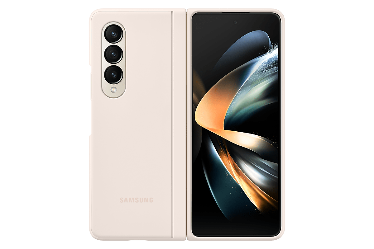 Чехол Samsung Slim Standing Cover для Z Fold 4 (EF-MF936CUEGRU) бежевый