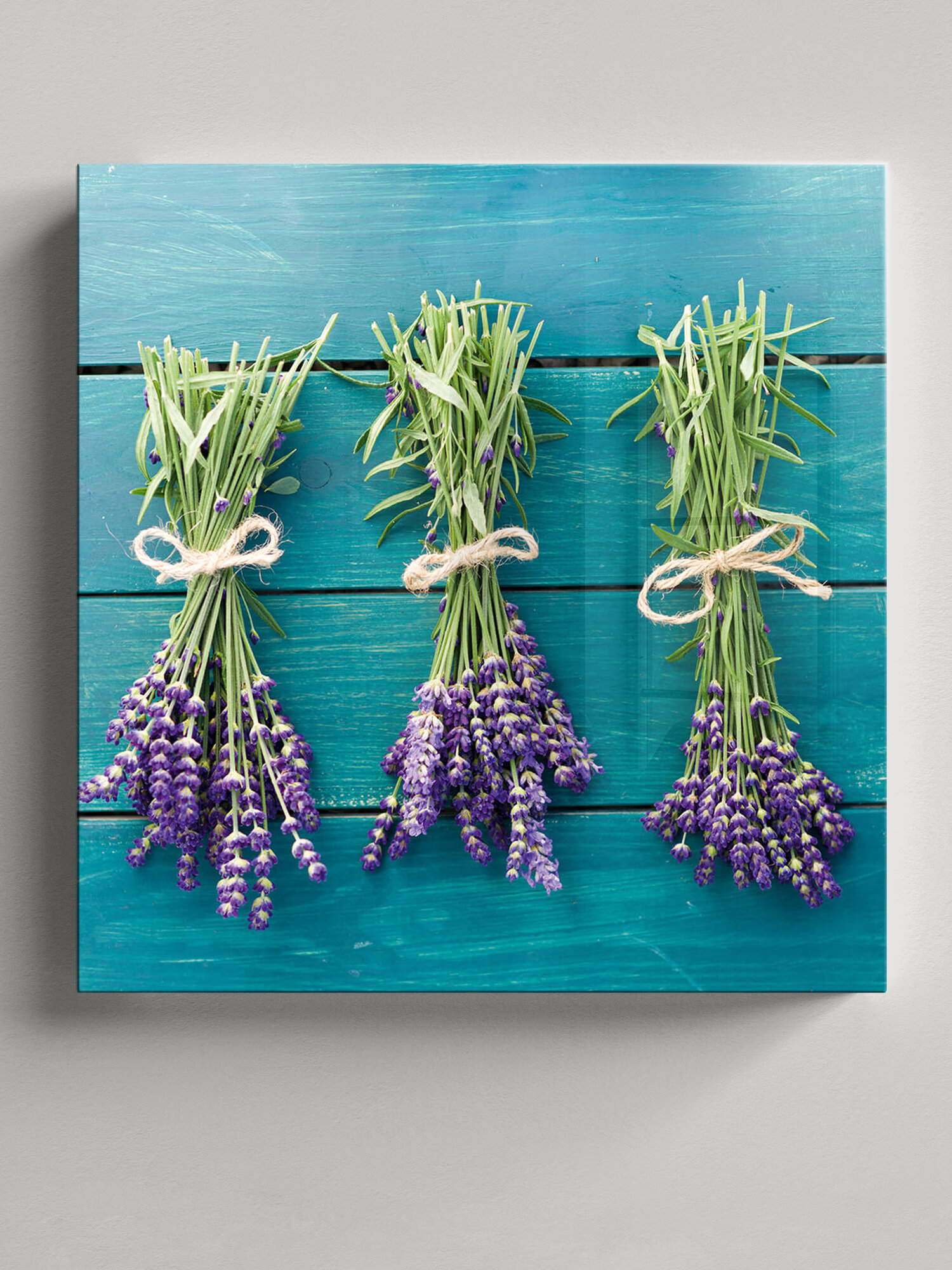Картина Postermarket "Свежая лаванда", стекло, цифровая печать, 30x30 см,