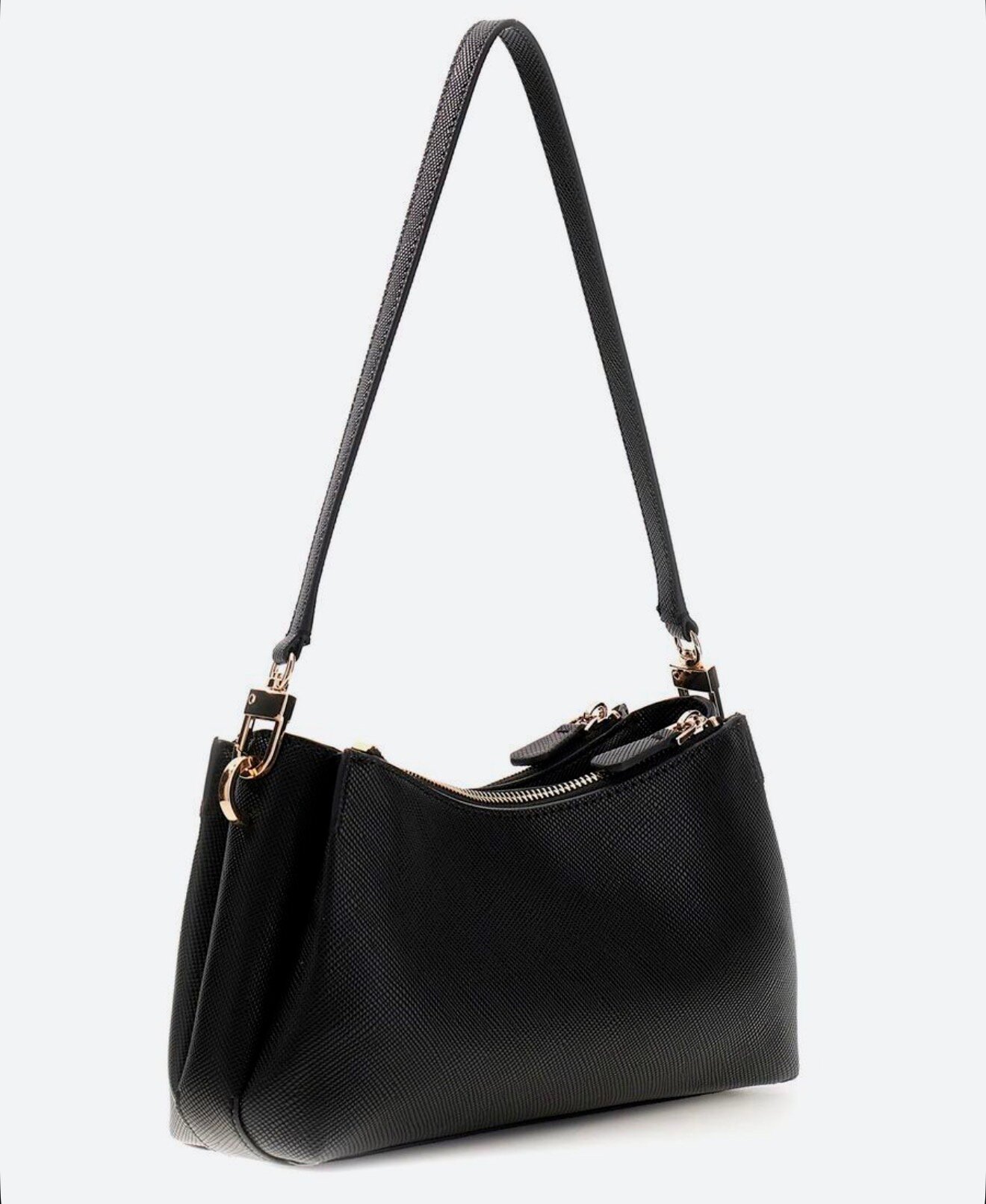 Сумка кросс-боди GUESS, фактура гладкая, black — фото 1