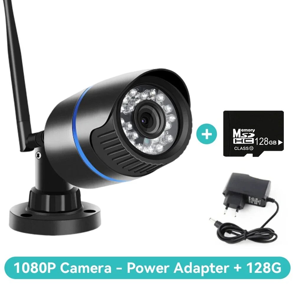 HAMROLTE IP-камера безопасности 1080P 5Мп 2MP Add 128G Card