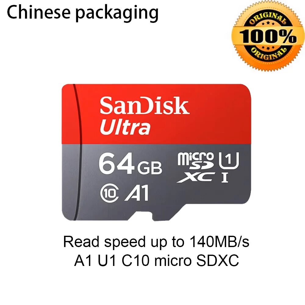 SanDisk microSD карта памяти C10 U1 Ultra 064G