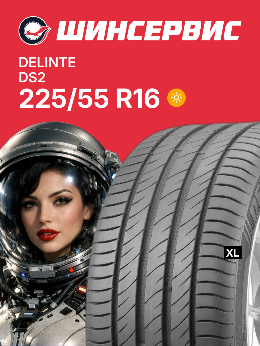 Летняя шина Delinte DS2 225/55 R16 99 W, летняя автомобильная резина
