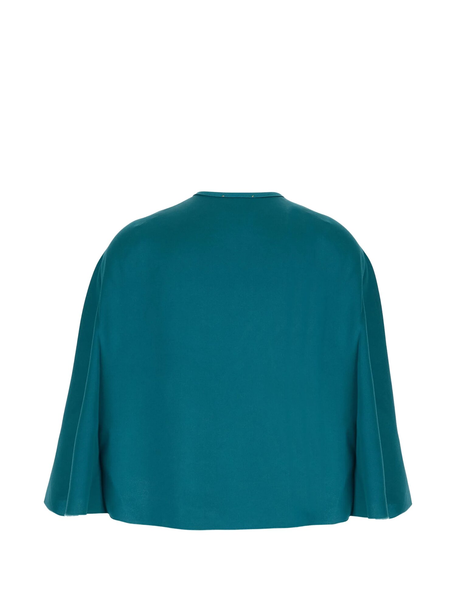 Накидка Forte Forte Button-fastening cropped cape, размер 40, blue — фото 1