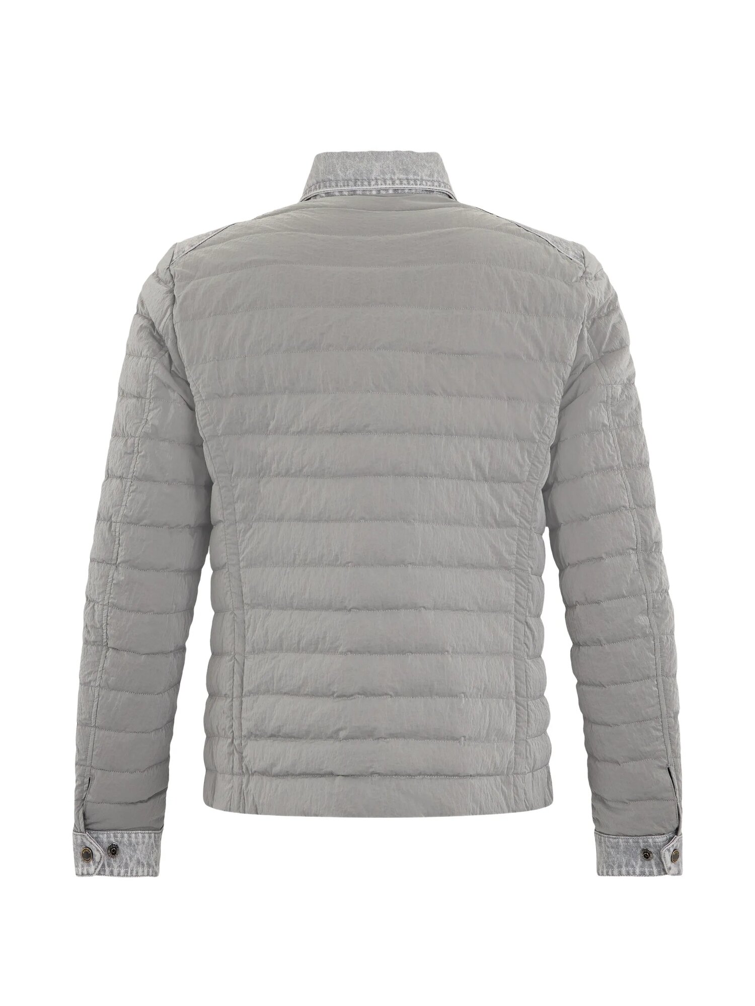 Куртка MooRER Crespi padded shirt jacket, размер 48, серый — фото 1