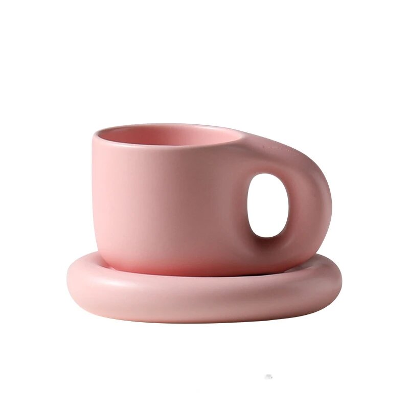 Керамическая кружка loveyalty 400 мл Розовый, Pink