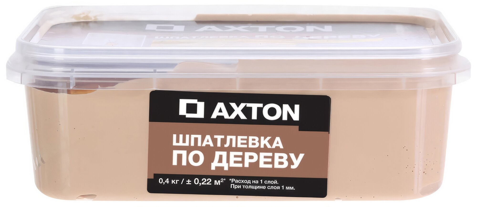 Шпатлёвка Axton для дерева 0.4 кг цвет белое масло