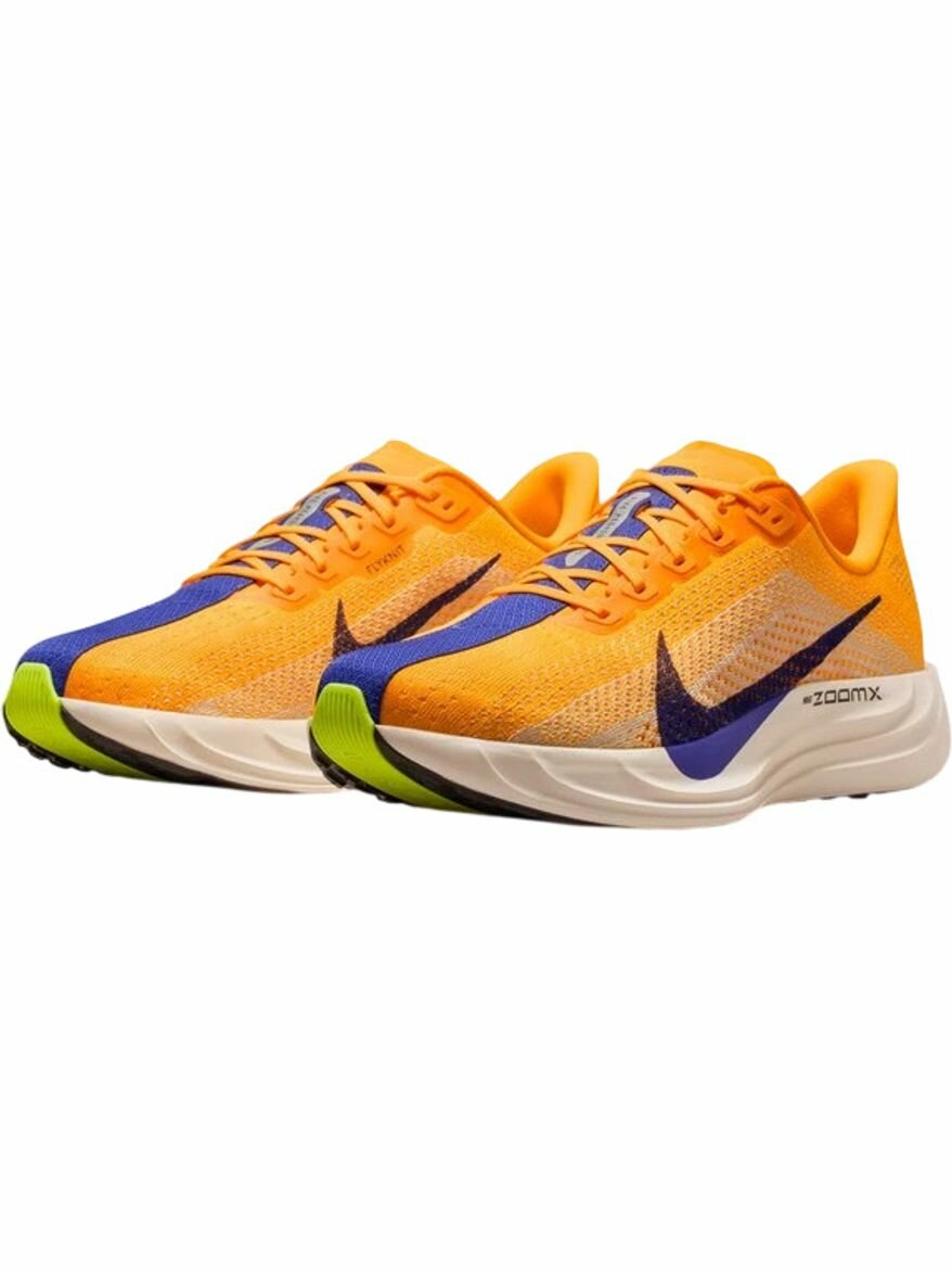 Кроссовки NIKE PEGASUS PLUS, полнота F (EU)/ на среднюю стопу, размер 10.5, оранжевый — фото 1