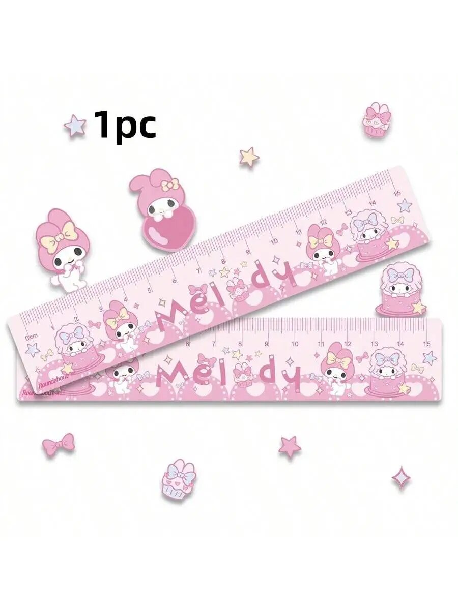 Линейка Sanrio Hello My Melody Kitties, Cinnamoroll, Kuromi My Melody