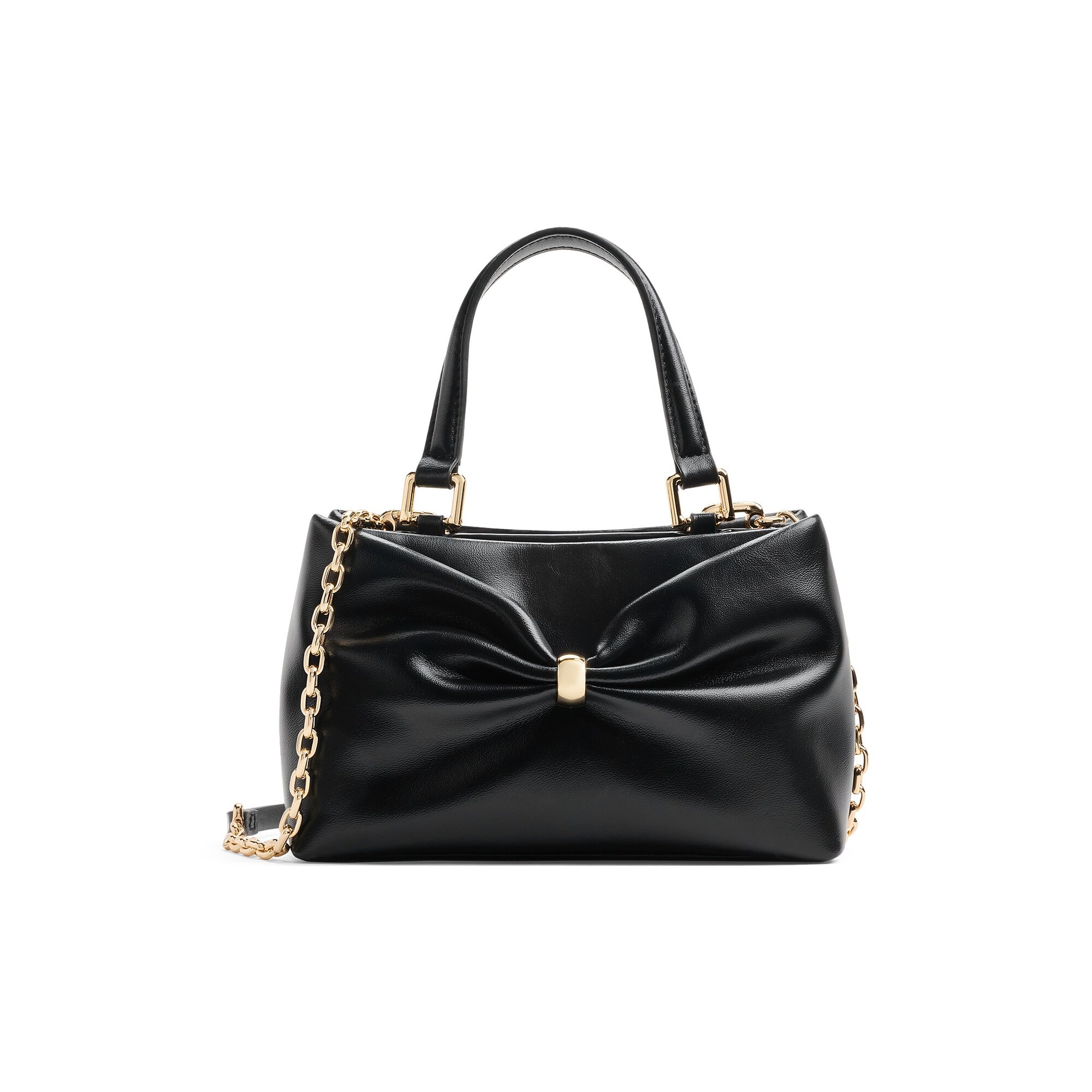 Сумка CHARLES & KEITH, фактура вязаная, черный