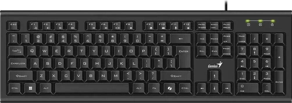 Клавиатура Genius KB-113, проводная, USB, мембранная, черный