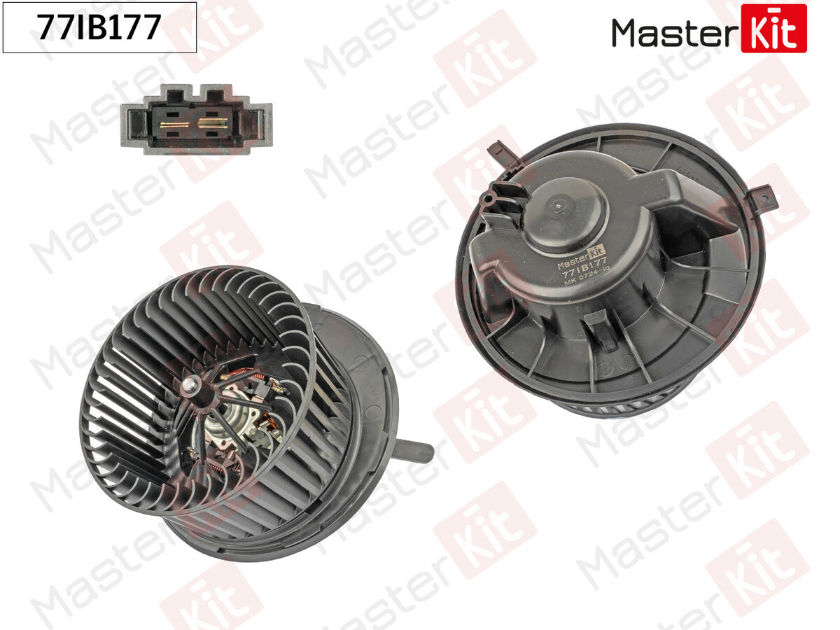 Вентилятор салона skoda yeti (5l)/volkswagen tiguan (5n_) 2007 - (MASTERKIT 77IB177)