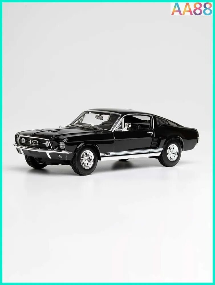 Игрушка детская машинка металлическая Ford Mustang GTA Fastback 1967 1:18