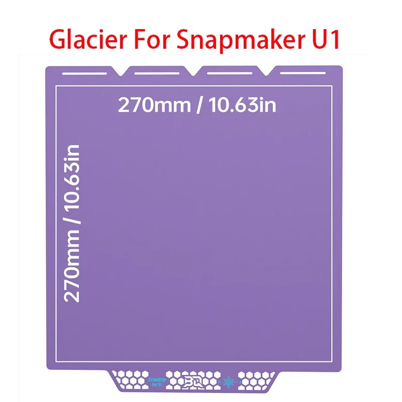 BIQU Panda Build Plate CryoGrip Pro, Purple For U1, 2PCS