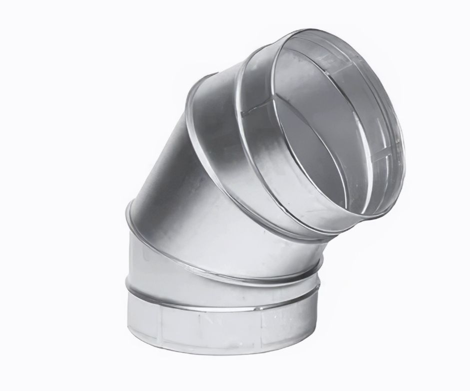 Отвод круглого сечения оц. 0,50 Ф160-45-160