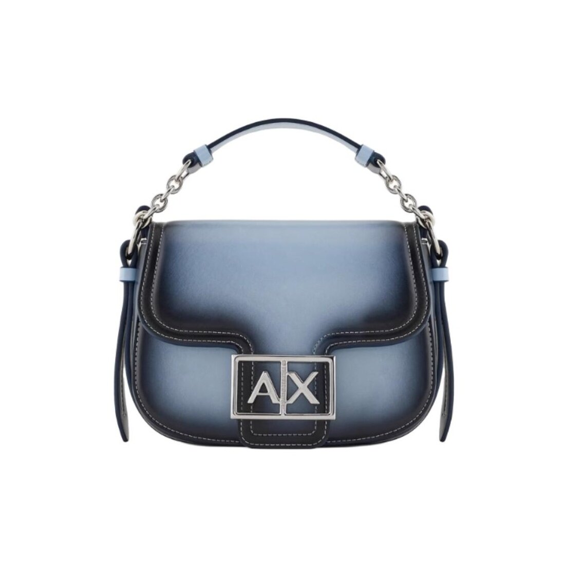 Сумка Armani Exchange, фактура стеганая, синий