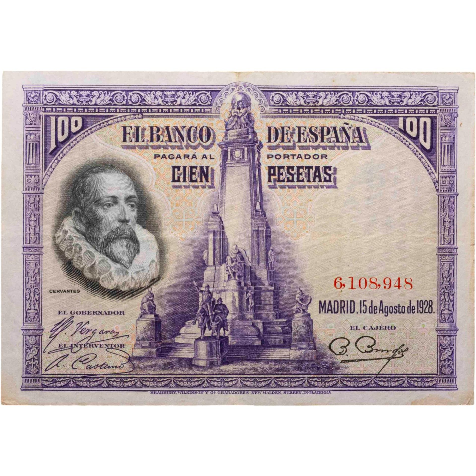 Испания 100 песет 1928
