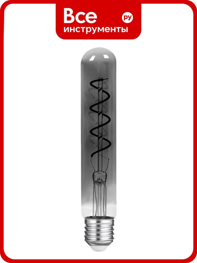 Филаментная светодиодная лампа General Lighting Systems E27, 6 Вт, 400 Лм, GLDEN-T30SS-6-230-E27-180 685007