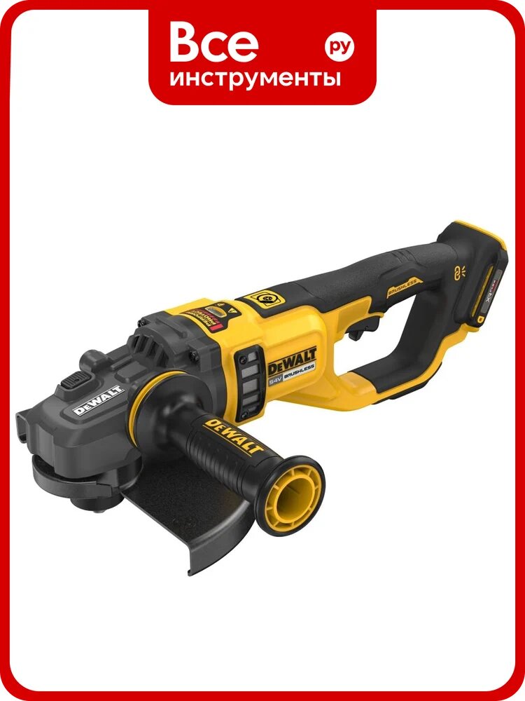 Аккумуляторная угловая шлифмашина DEWALT DCG460N, 54В, 230мм, 6000 об/мин, без АКБ и ЗУ DCG460N-XJ