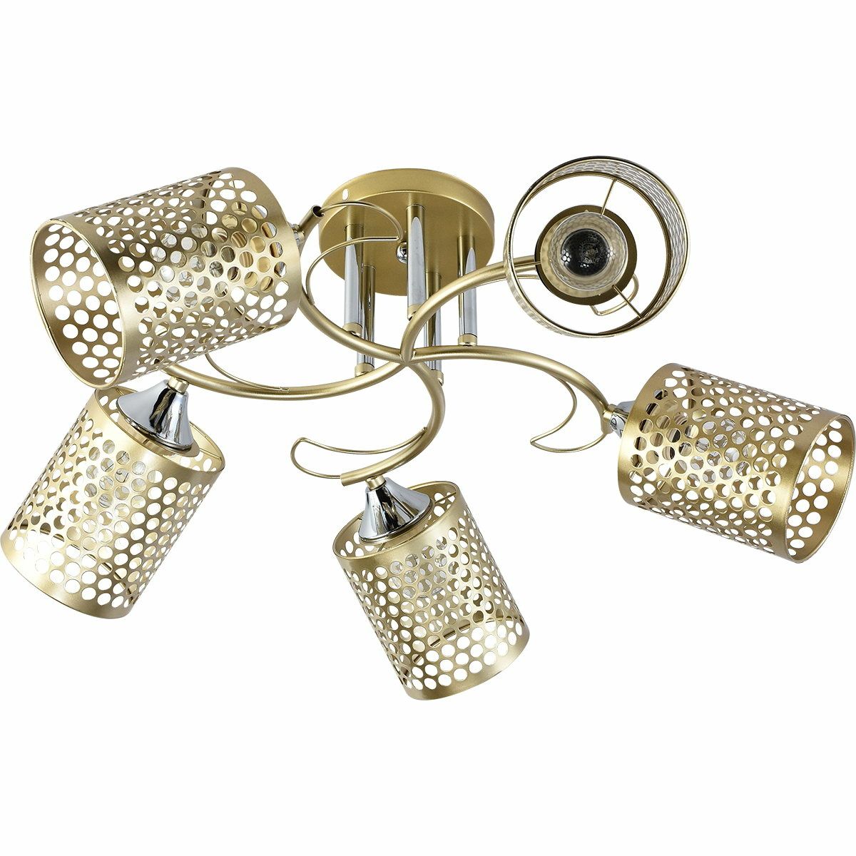 Люстра Reluce E27 W580xL580xH250 мм цвет хром/золото, арт. 01322-0.3-05 MATT GOLD+CR