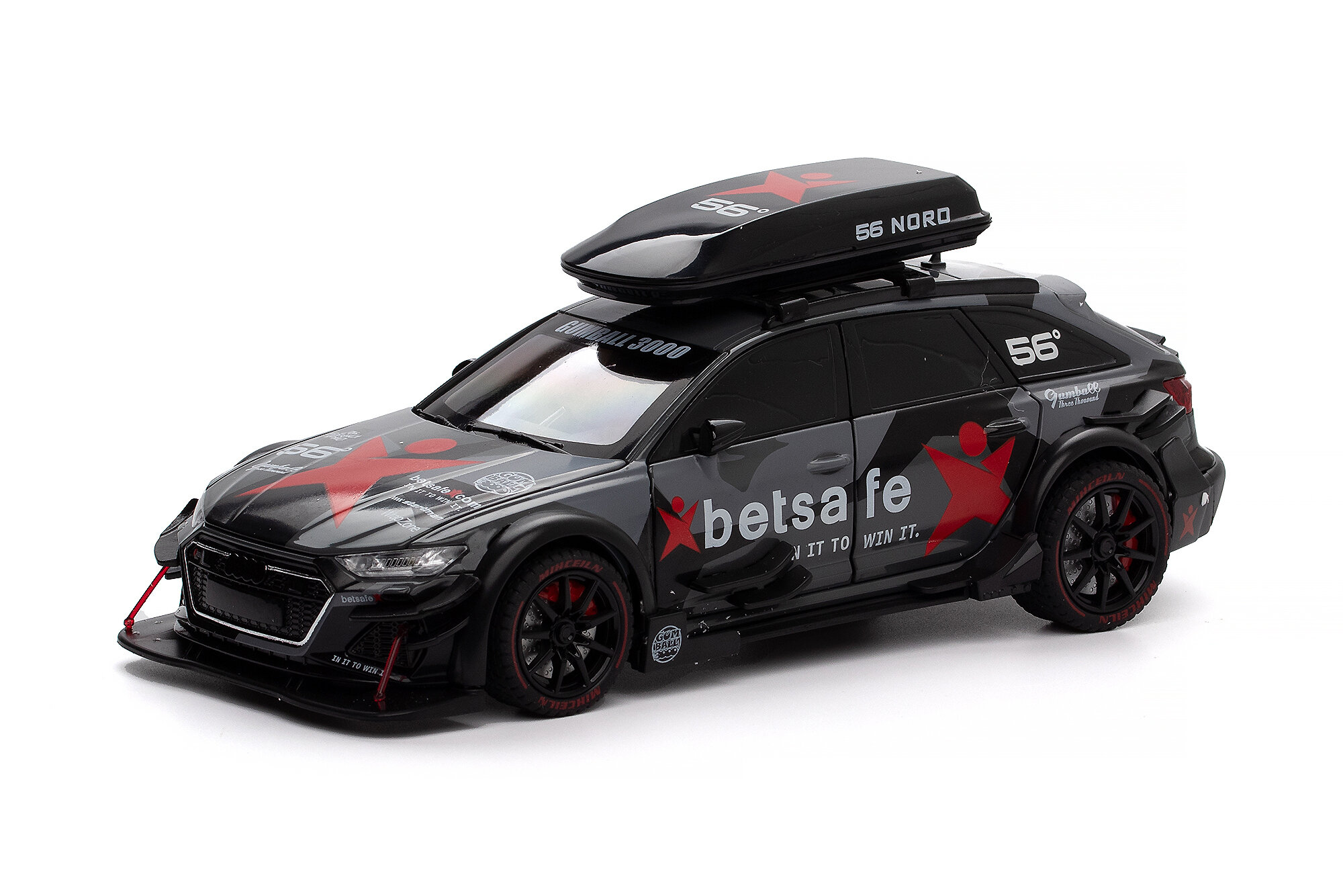 Модель коллекционная Audi RS6 avant betsafe 2025 grey / ауди RS6 авант betsafe 2025 с багажником серый (без упаковки)