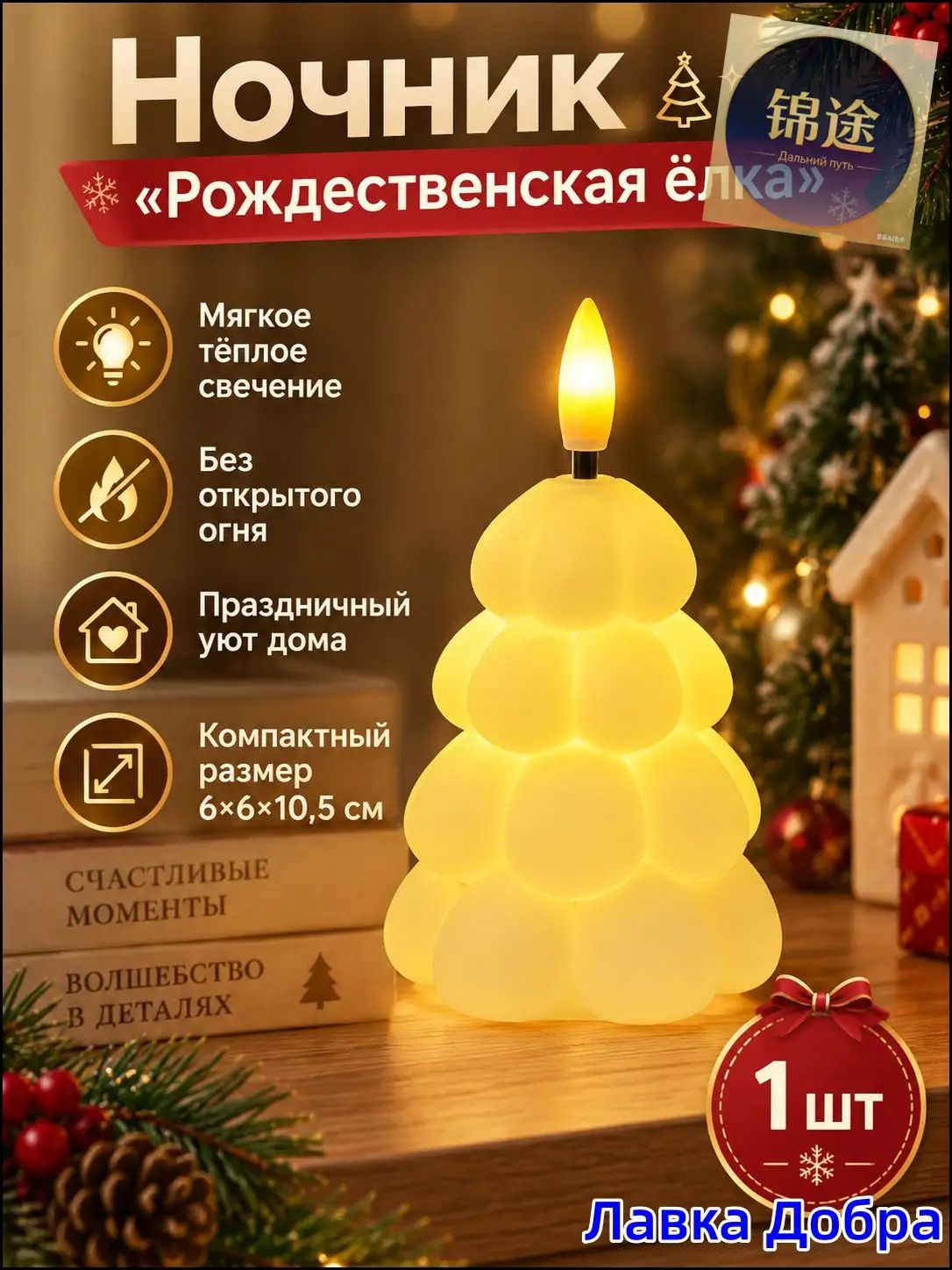 Каркасная светодиодная фигура 10 см