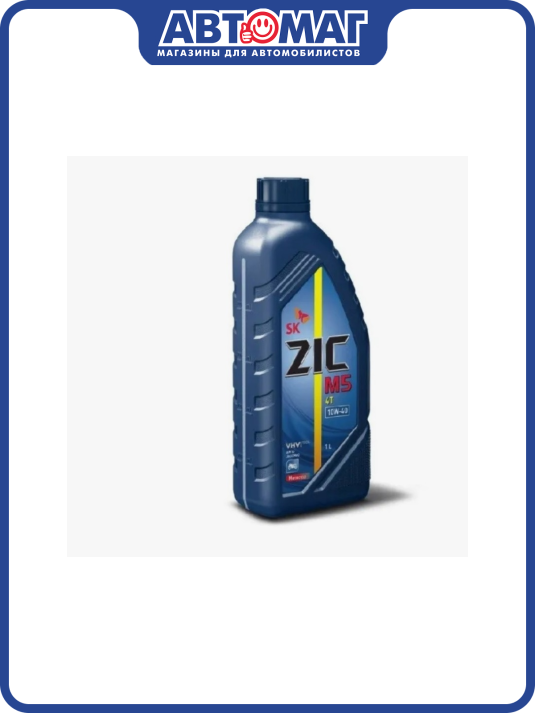 Масло ZIC M5 4T 10W-40 (1л) (137212), ZIC-10W40-4T-M5-1L