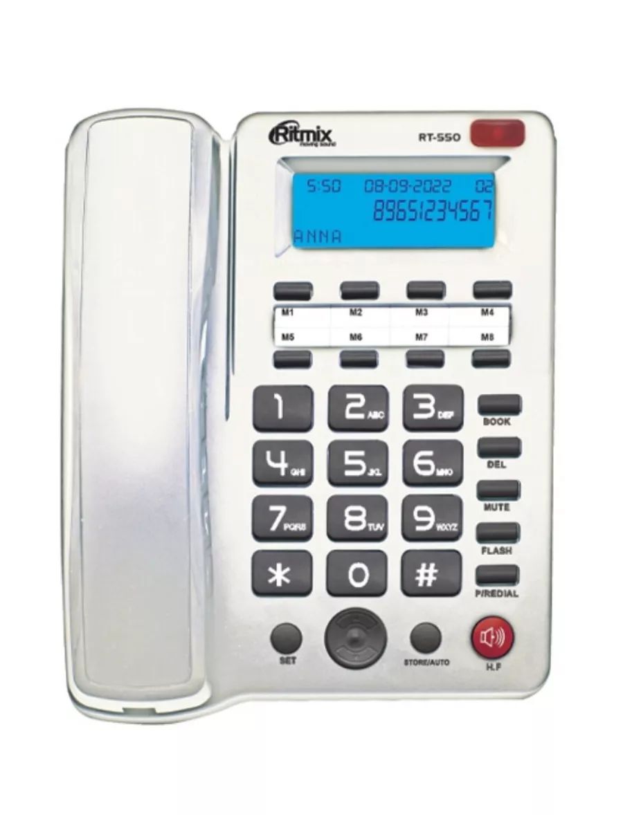 Проводной телефон RITMIX RT-550 Белый (RU)