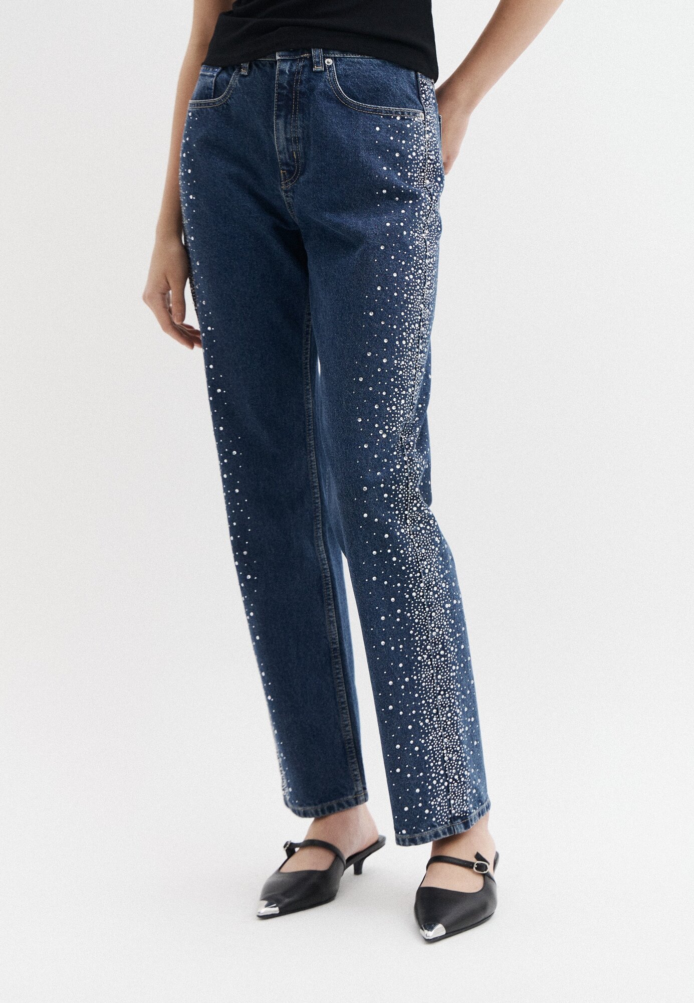 Джинсы зауженные KARL LAGERFELD JEANS