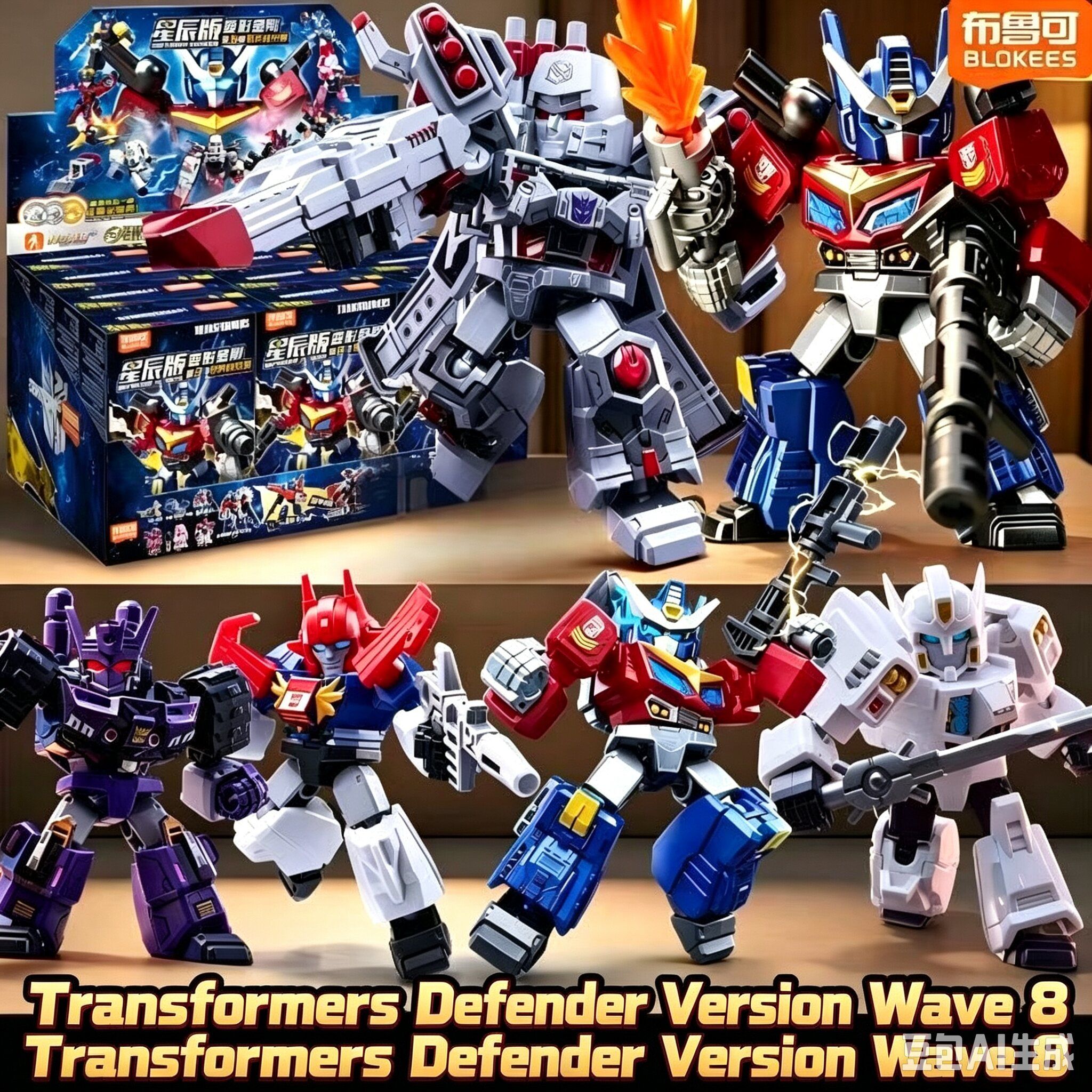 Blokees Transformers defenderversion Series 8 Возвращение Оптимуса Прайма сборная фигурка-сюрприз, 1 случайная коробка