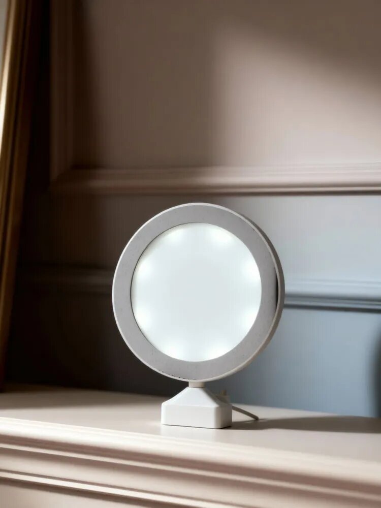 Белая led фоторамка с зеркалом, многофункциональная, для хранения фото