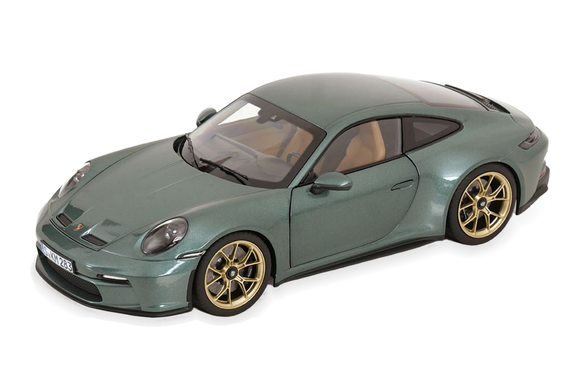 Модель коллекционная NOREV Porsche 911 (992) GT3 touring 2021 green metallic