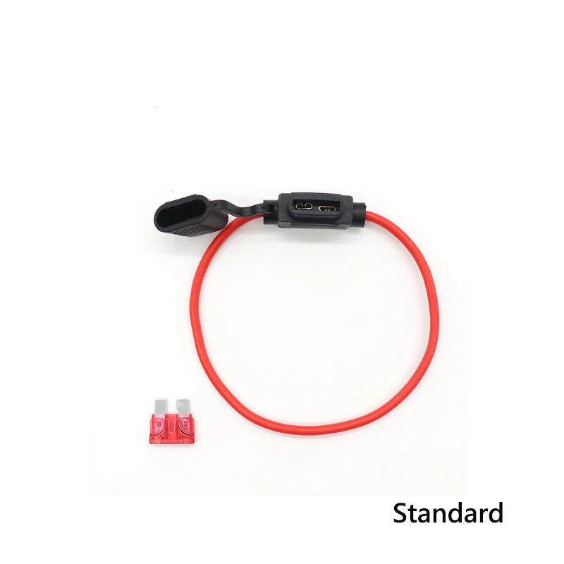 Мини/маленький/средний автомобильный водонепроницаемый блок предохранителей типа лезвия в линии патрон предохранителя электрическая розетка 18/16/14/12/10AWG 7. 5a10a20a30a40a50a