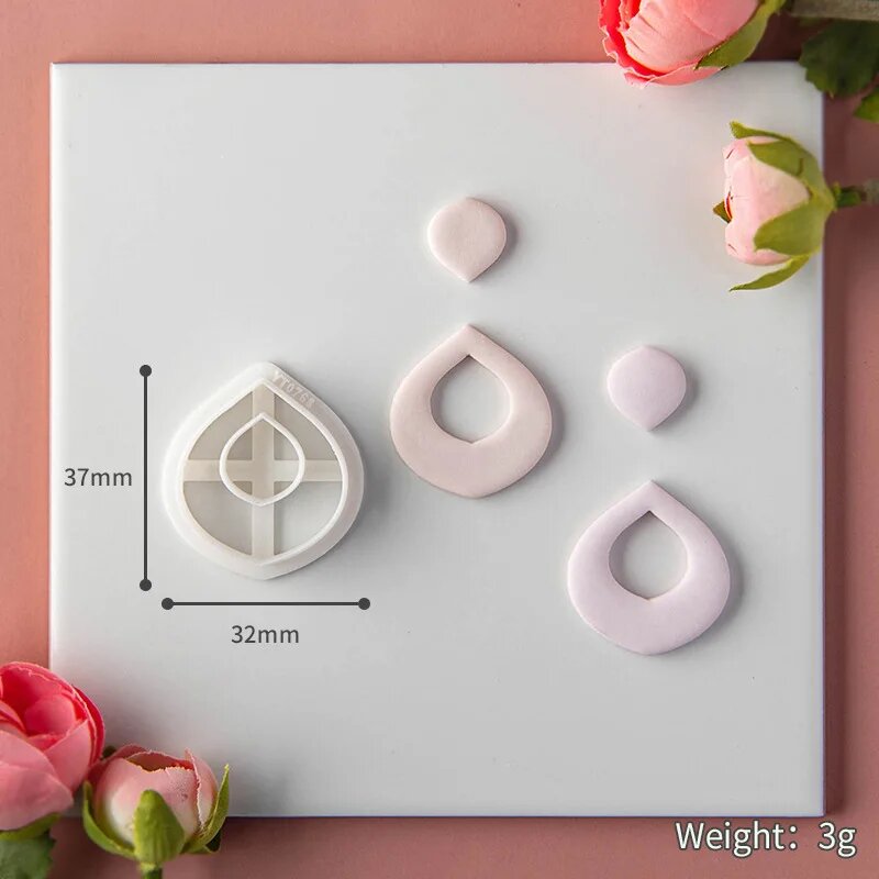 Формы для резки сережек из полимерной глины Geometry Series YT0768