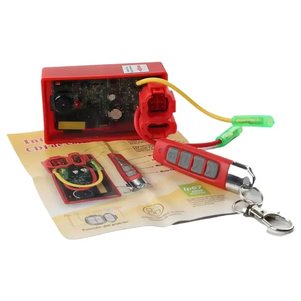 Для GY6 175 200 250CC 139QMB 152QMI 157QMJ двигатель скутер гоночный противоугонный квадроцикл новые картины зажигания CDI с 6-контактным пультом дистанционного управления Co M1H4